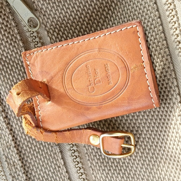 Christain Dior | Bags | Authentic Christian Dior Luggage Tag | Poshmark
